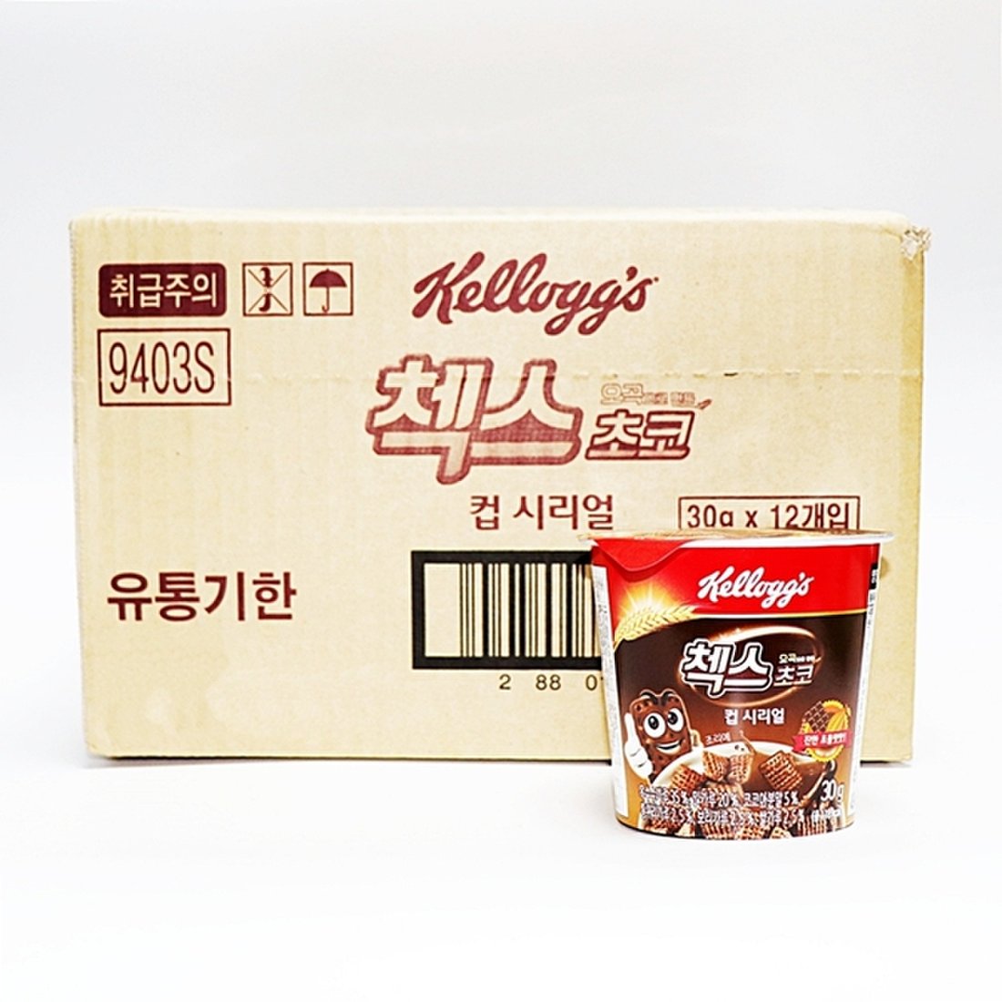 농심 켈로그 첵스 초코 컵 시리얼 30g 12입 1박스, 믿고 사는 즐거움 SSG.COM
