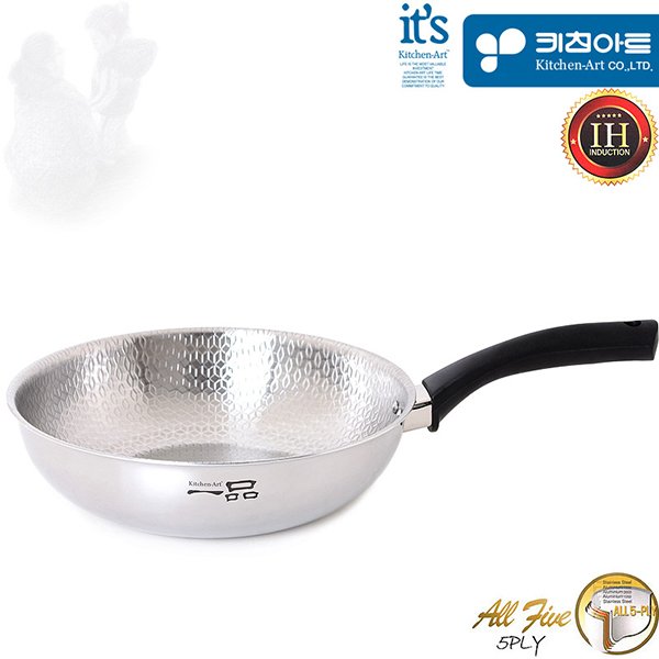 [KichenArt] 키친아트 일품 통오중 인덕션IH 엠보 스텐궁중팬 28cm - SSG.COM