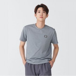 남성 SS 와펜 반팔 티셔츠 그레이 P32MR5323-GR - SSG.COM