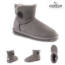 호주 어그 23FW 클래식 미니 버튼 부츠 방수 UGG OB362 그레이 - SSG.COM
