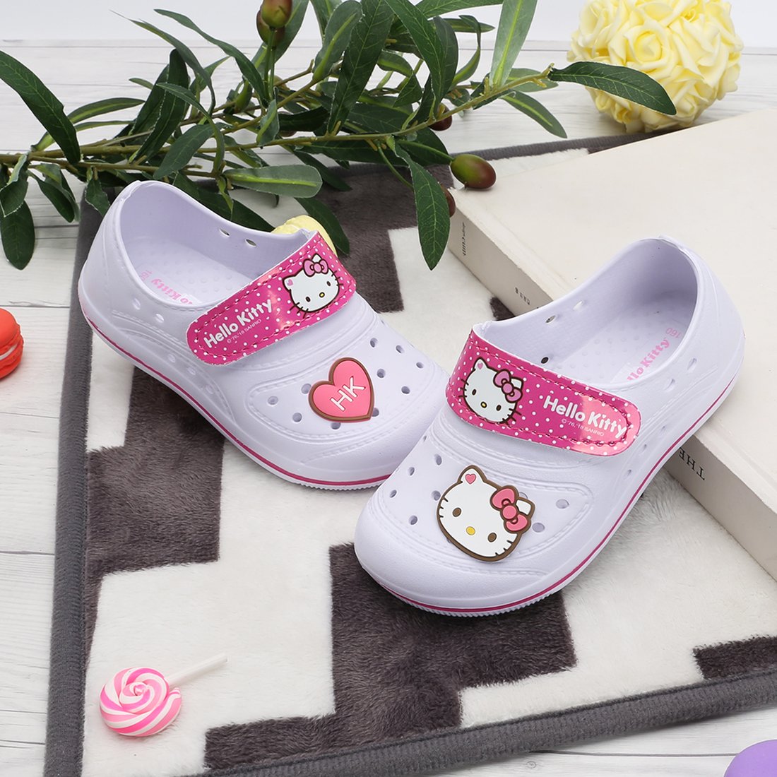 헬로키티 베이 벨크로 미끄럼방지 EVA 아동 실내화-CH, 믿고 사는 즐거움 SSG.COM