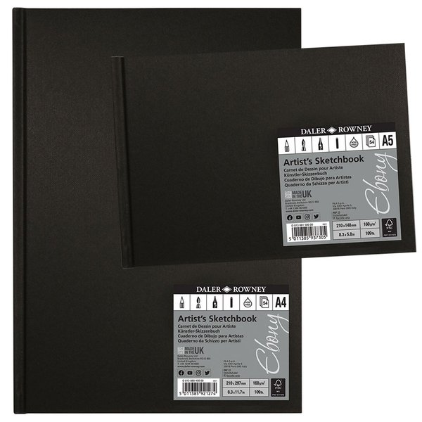 [델러로니] 하드백 스케치북 랜드스케이프 (A6 A5 A4) - SSG.COM