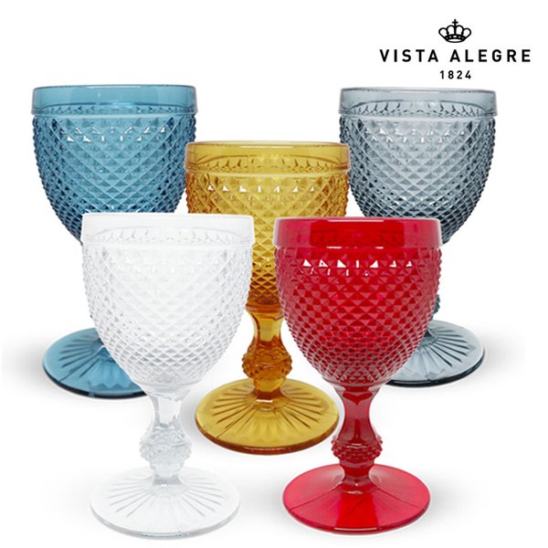 비스타 알레그레 비코스 워터 고블렛 280ml 색상 택1(투명/레드/블루/그레이/엠버) - SSG.COM