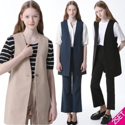 2SET [홈쇼핑방송/르오트(LeOT)] 미니멀클래식 베스트+세미와이드팬츠 2종세트 - SSG.COM