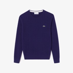 (여성) 24FW 케이블 크루넥 스웨터 AF073E-54N NJB(다크라벤더) - SSG.COM