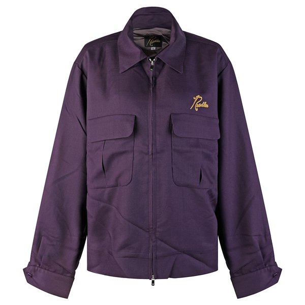 [니들스]MR196 PURPLE 로고 자수 개버딘 스포츠 자켓 - SSG.COM