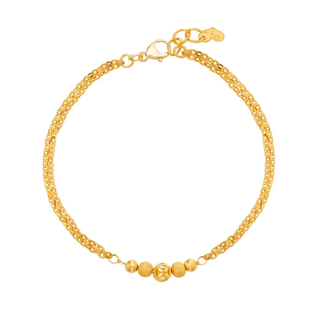 [한국금다이아몬드] 여자 순금 팔찌 볼 포인트 체인 24K 3.75g 18K장식, 믿고 사는 즐거움 SSG.COM