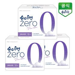 순수한면 생리대 제로 오버나이트 12P x 3팩 - SSG.COM