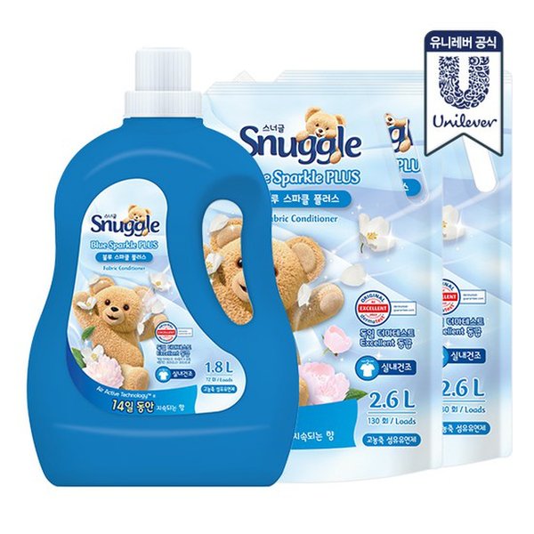 섬유유연제 블루스파클 1.8L+2.6L 2개 - SSG.COM
