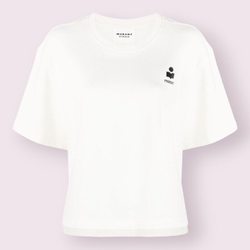 여성 이자벨마랑 23FW 모나 로고 화이트 티셔츠 SW0071FA A3M12E 20WH SW0071 - SSG.COM