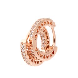 사은품 증정 [당일출고] 판도라 판도라 로즈 파베 하트 후프 귀걸이 286317C01 - SSG.COM