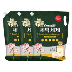 컨센서스 표준형 세탁세제 워터릴리(수련) 2.1L(리필) x3개 - SSG.COM