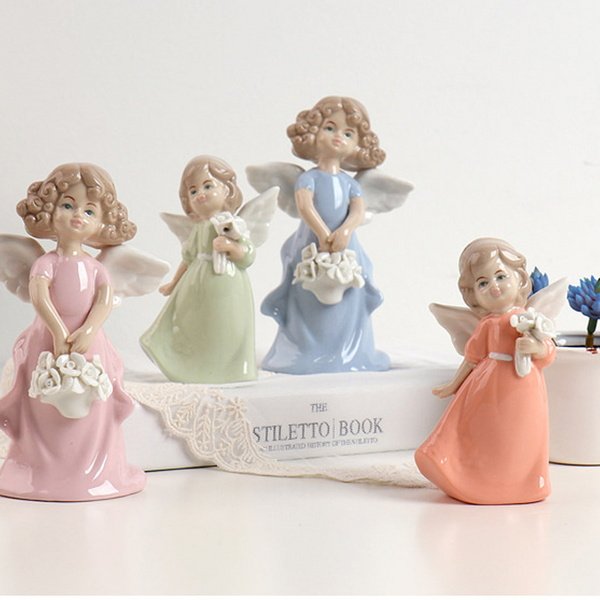 예쁜 꽃다발 든 소녀 2P세트 4type 거실소품 - SSG.COM