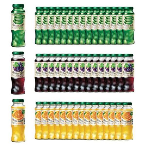 자연은 주스 아름드리 종합음료 180mL 알로에,포도,제주감귤 각 16병씩 총 48병 . - SSG.COM