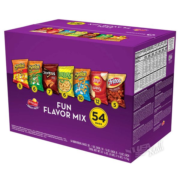치토스 도리토스 프리토레이 펀 맛 믹스 스낵 28g 54개 CHEETOS FRITO LAY FUN FLAVOR MIX VARIE ...