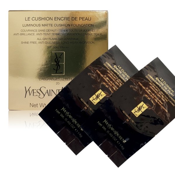 입생로랑 NEW 엉크르 드 뽀 쿠션 14g 20호 리필 x 2ea - SSG.COM