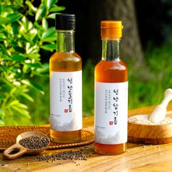[저온압착] 100% 통참깨 천년참기름 180ml + 천년들기름 180ml - SSG.COM