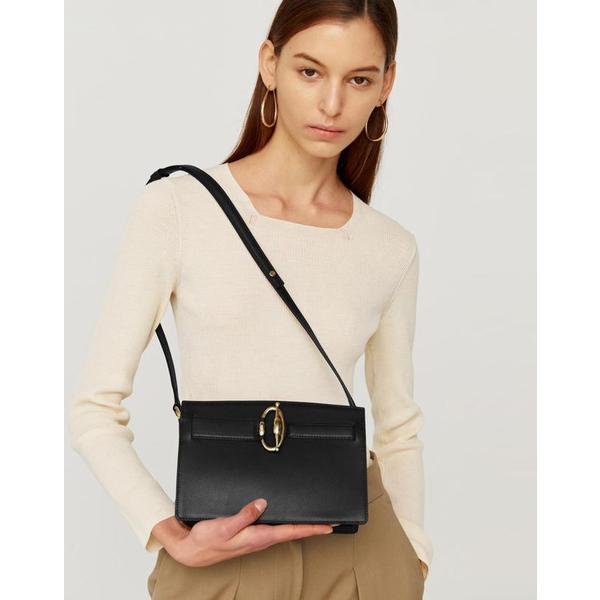 [21FW] [CLOWNE] 블랙 오벌로고 스퀘어백 DCBA1F991BK - SSG.COM