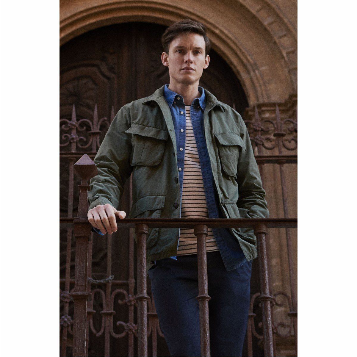 [Made in Europe] Spring 스트라이프 라운드 티셔츠_AHTAS23341IVX - SSG.COM