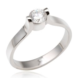 [925 SILVER] 심플큐빅링반지 - SSG.COM