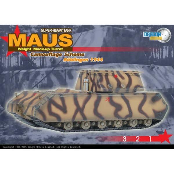 BD60157 1/72 German super Heavy Tank Maus W/ Mock-up weight Turret ...
