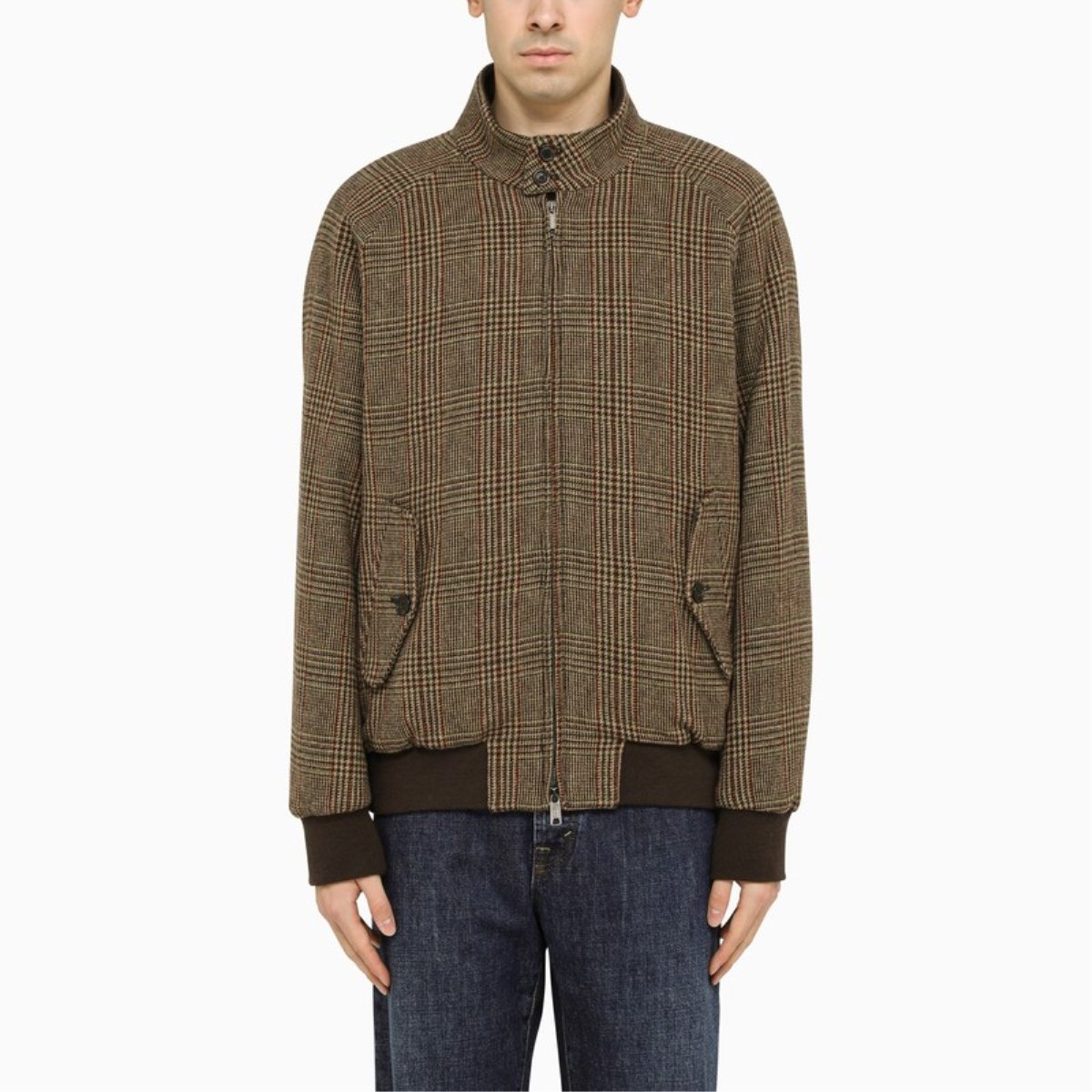 [바라쿠타] Baracuta Check wool bomber jacket - SSG.COM