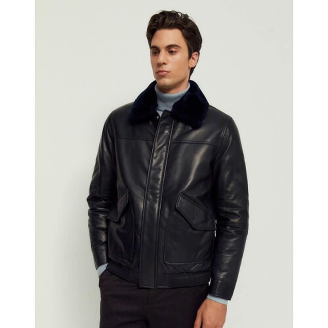 닥스 남성 22FW 네이비 탈착퍼 양가죽 긴팔캐주얼점퍼 WMJU2D707N2, 믿고 사는 즐거움 SSG.COM