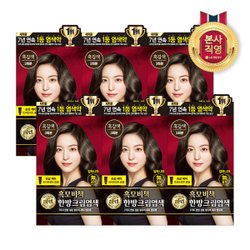 리엔 흑모비책 크림 염색약 120g 흑갈색x6개 - SSG.COM