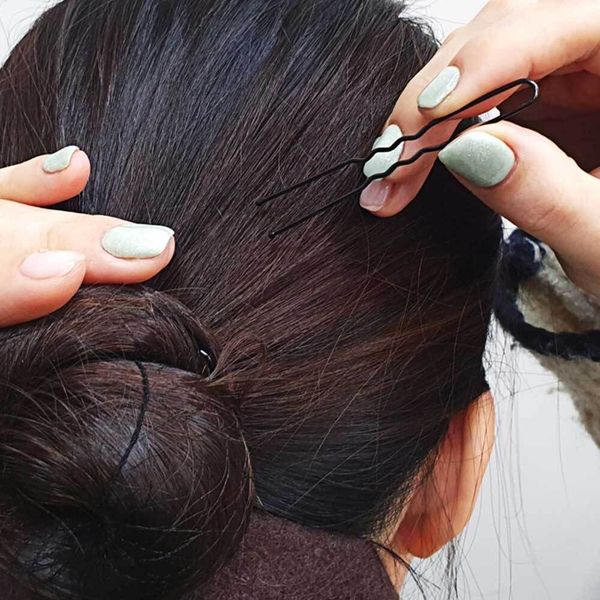 어피 올림머리 고정핀 굵은 유핀 7cm 실핀 U자핀 유핀 - SSG.COM