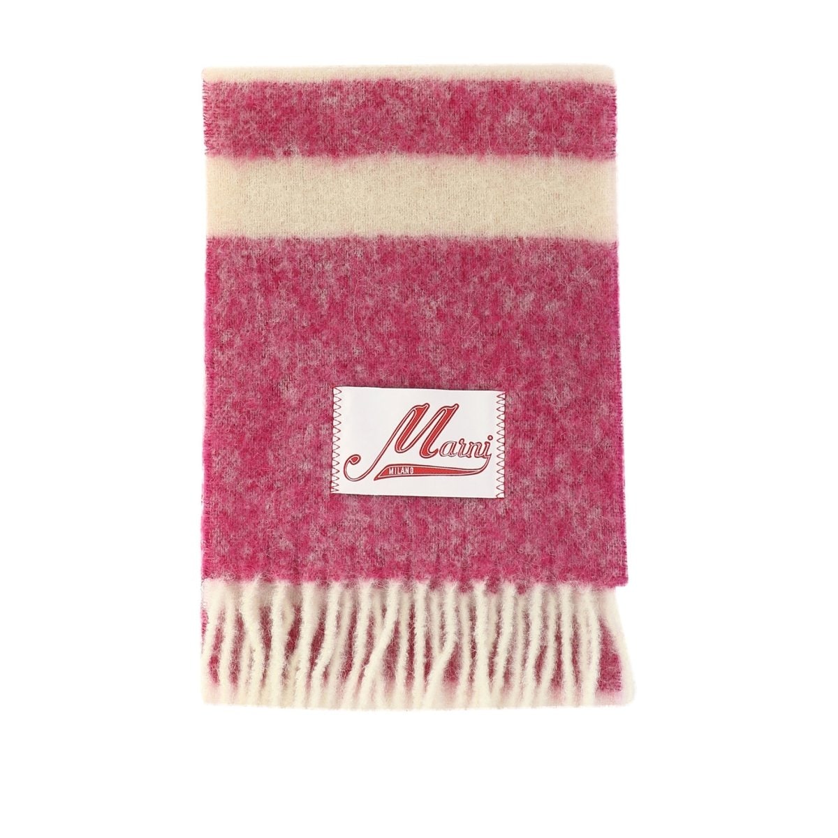 마르니 Scarf with logo patch Scarf SCMC0062Y0UTW922STC62 Fuchsia - SSG.COM