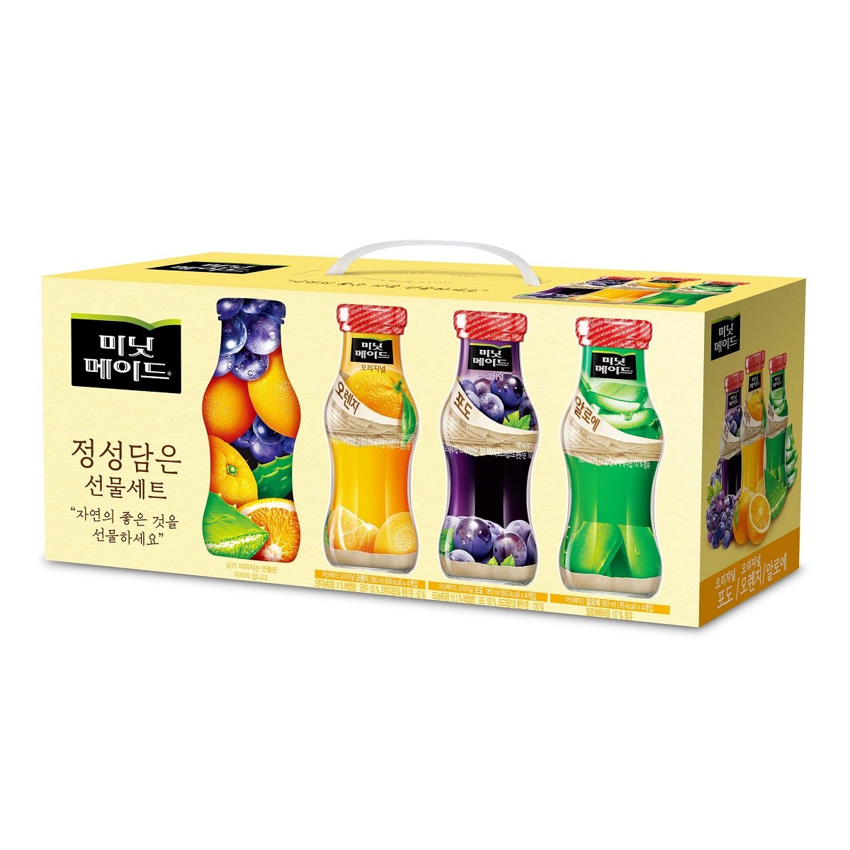 [NE.O전용] 미닛메이드 정성세트(오렌지,포도,알로에)180ml×12병 - SSG.COM