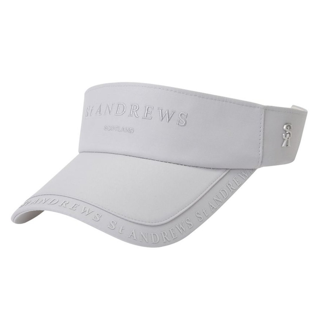 [ 22SS 가격인하 ] 남성 워딩 로고 프린트 메탈 장식 썬바이저 ( 811B5CP601_GY ), 신세계백화점