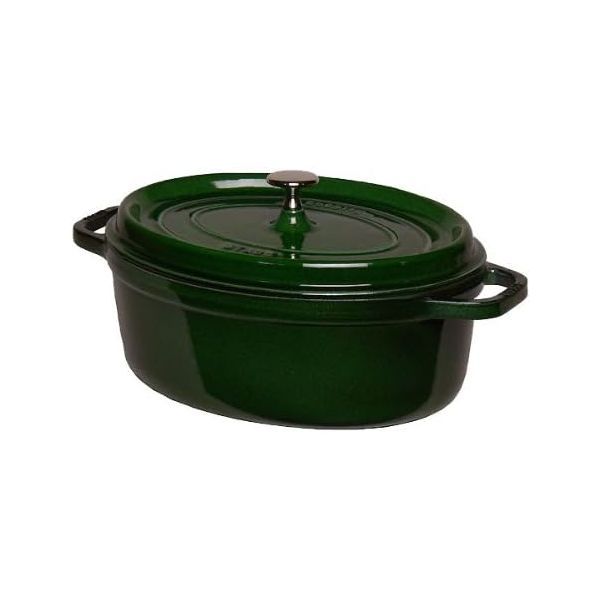 일본 스타우브 냄비0108 Staub Pico Cocotte Oval 11.4 inches 29 cm Basil Green ...