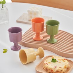 다피 도자기 팔레트 고블렛 술잔 소주잔 - 4Color (4P)기프트박스 - SSG.COM