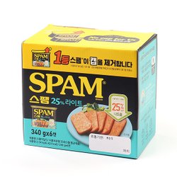 [CJ]스팸 마일드 (25%라이트) 340g x 6캔 - SSG.COM
