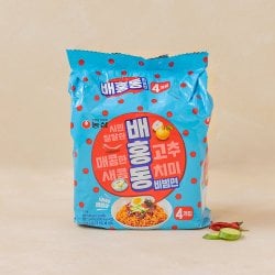 농심 배홍동 비빔면 137g*4입 - SSG.COM