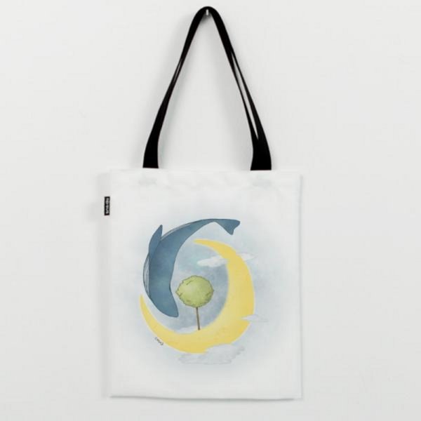 고래의 달 에코백 by S.HyunJ(324234)-헬로우아티스트 - SSG.COM