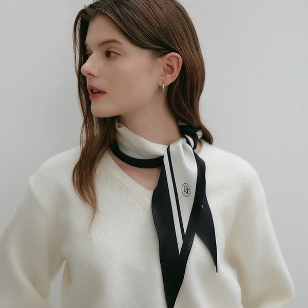 엘리자 실크 스카프_화이트 / ELIZA SILK SCARF_WHITE - SSG.COM