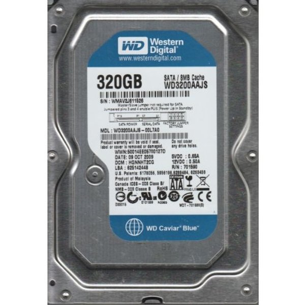 WESTERNDIGITAL WD Caviar Blue 3.5인치 SATAⅡ HDD 320GB 8M 캐시 7200rpm ...