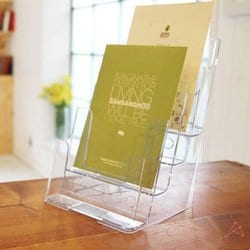 [라일리] Rly 안내문꽂이 홍보물 잡지 꽂이 4단 A5 - SSG.COM
