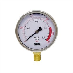 오일충만식 압력계 관로식 직경100 YN100-1.6MPa - SSG.COM