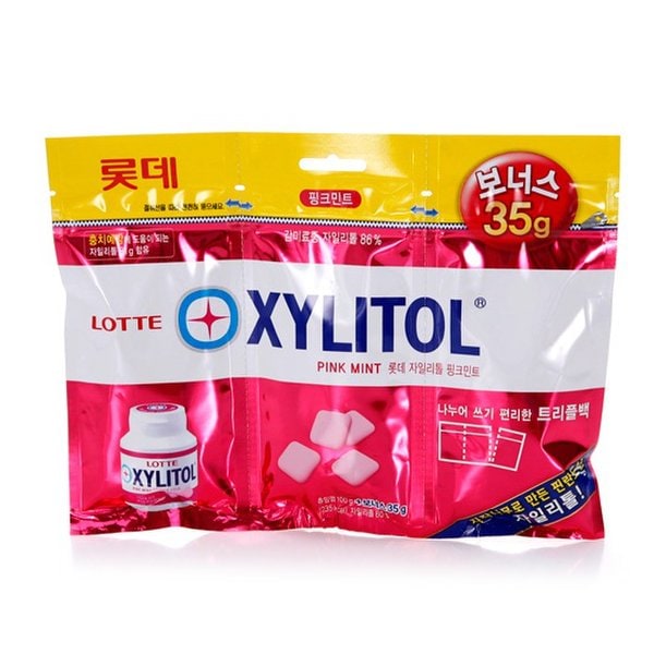 [롯데] 자일리톨 핑크민트 리필 트리플팩 135g - SSG.COM