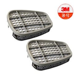 3M 양구형 방독정화통 6001K 2개입(1set) - SSG.COM