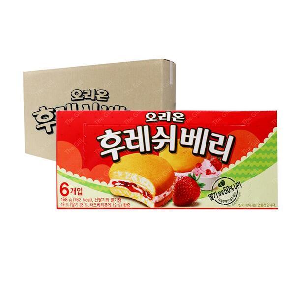 [박스]오리온 후레쉬베리168g x 9입 어린이 간식 사무실 과자 주전부리 - SSG.COM