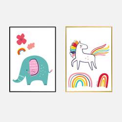 아이방 그림액자 A4사이즈 4종 - SSG.COM