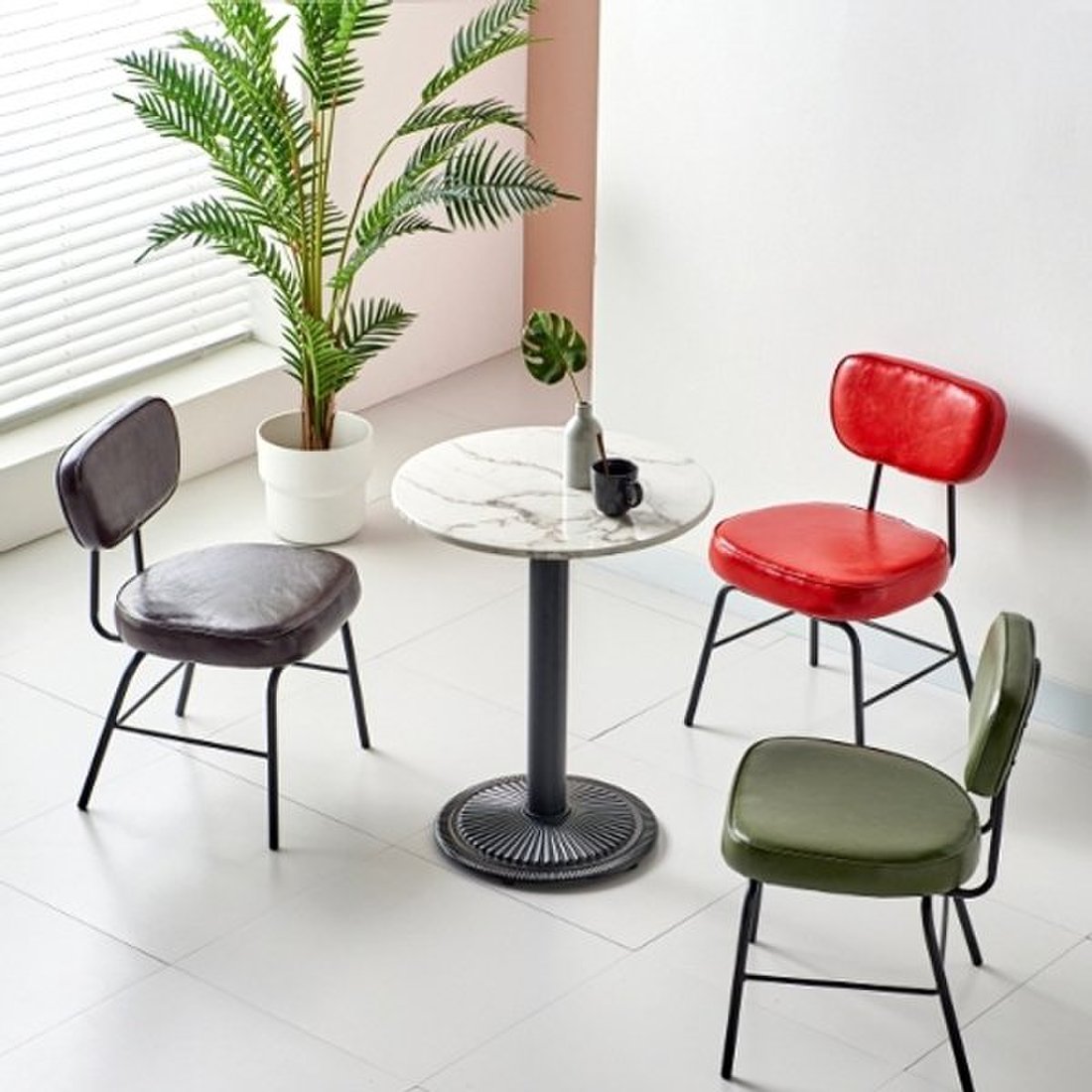 CZ4512 인조대리석 원형 테이블 600 2colors, 믿고 사는 즐거움 SSG.COM