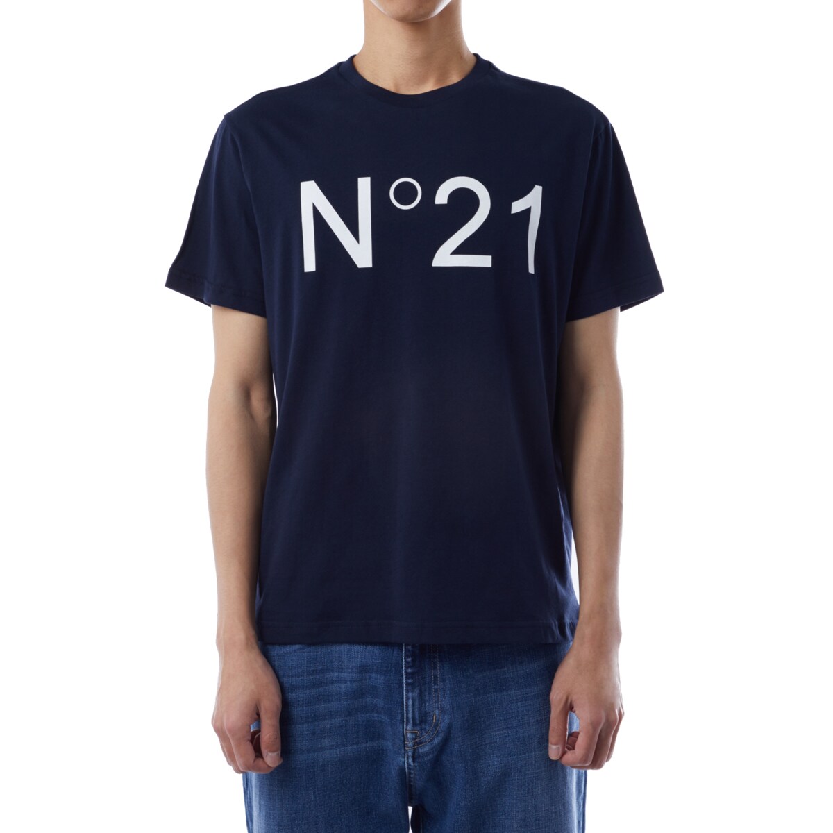 N21(넘버)21SS 남성 빅로고 반팔 티셔츠 네이비 N2112MRTS017NV - SSG.COM
