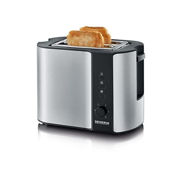 독일 세버린 토스터 토스트기 1431933 SEVERIN Automatic Toaster incl. 스테인리스 스틸 블랙 b ...