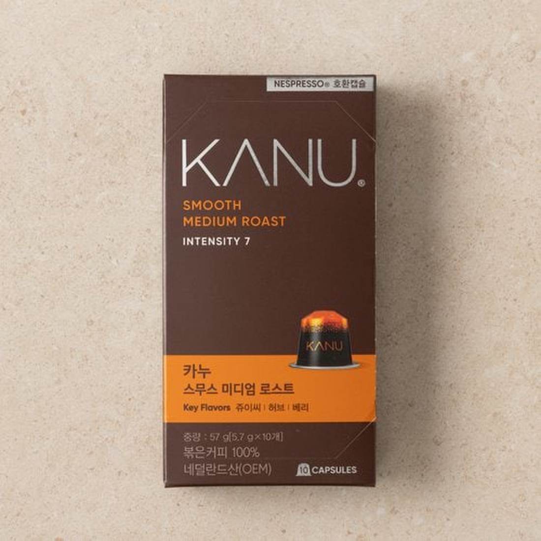 [카누/네스프레소용] 캡슐커피 스무스미디엄로스트 57g(네스프레소 캡슐), 믿고 사는 즐거움 SSG.COM
