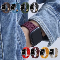 애플워치 8 7 6 5 4 3 2 se 울트라 알파벳 펀칭 실리콘 밴드 스트랩 아이워치 시계줄 38 40 41 4 - SSG.COM